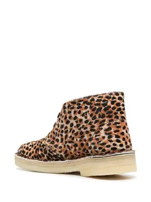 Clarks Leopard-print Desert Boots