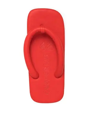 Camper Hastalavista Leather Flip Flops - Red
