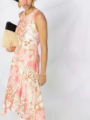 Stella McCartney Sleeveless Tropical Print Dress