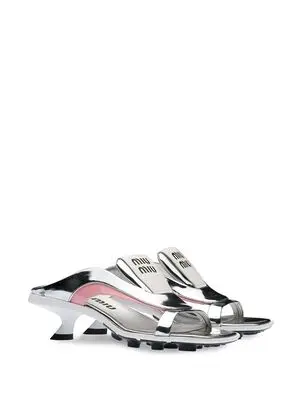 Miu Miu Metallic Technical Sandals