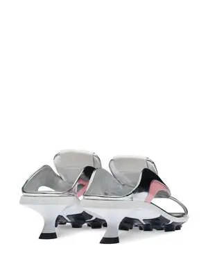 Miu Miu Metallic Technical Sandals