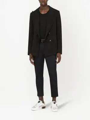 Dolce & Gabbana Double-lapel Wool Jacket - Black