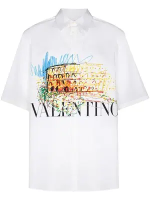 Valentino Garavani Roman Sketches Print Shirt