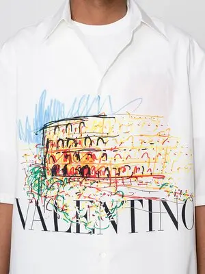 Valentino Garavani Roman Sketches Print Shirt