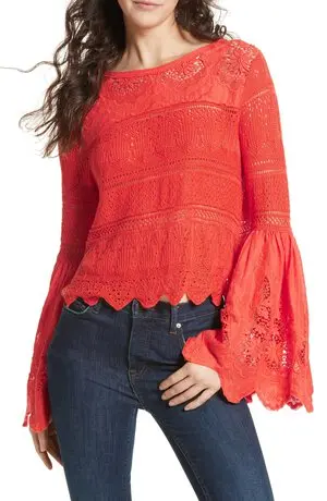 Free People Once Upon A Time Lace Top