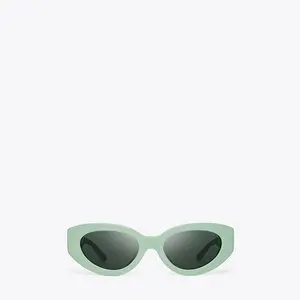 Tory Burch Tory Burch Kira Cat-Eye Sunglasses Solid Mint/solid Grey