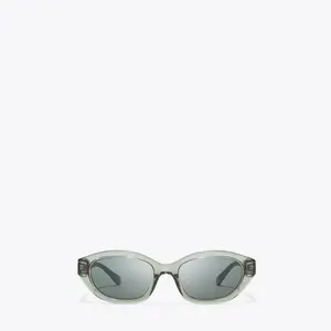 Tory Burch Kira Cat-eye Sunglasses - Transparent Sage/dark Gray