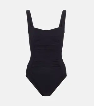 KARLA COLLETTO Basics Ruched Swimsuit - Black