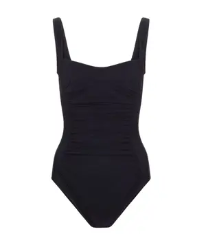 KARLA COLLETTO Basics Ruched Swimsuit - Black