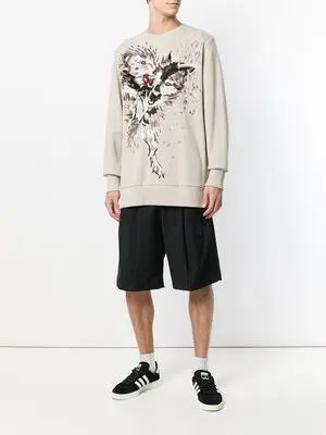 IH NOM UH NIT Embroidered Wolf Sweatshirt