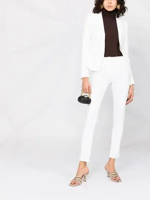 Patrizia Pepe Single-breasted Blazer - White
