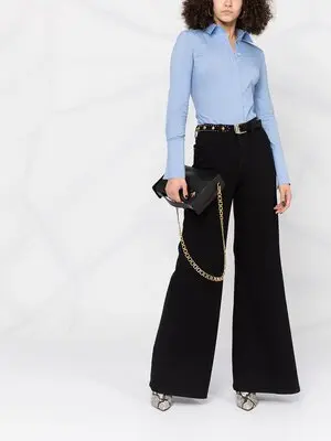 Patrizia Pepe Fitted Shirt Bodysuit