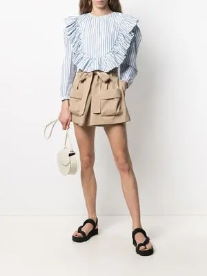 Red Valentino Waist-tie Cargo Shorts