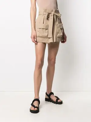 Red Valentino Waist-tie Cargo Shorts