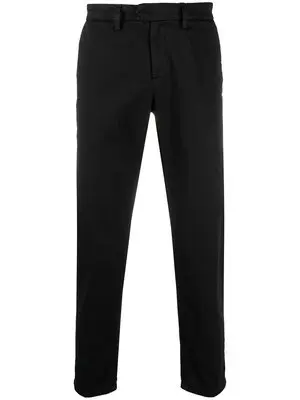 DONDUP High-rise Cropped Trousers - Black