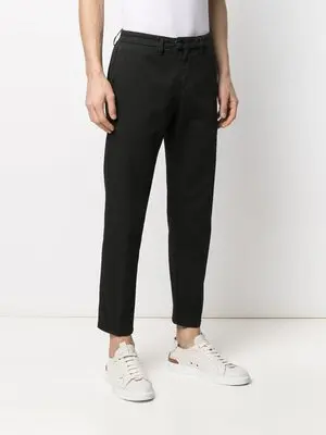 DONDUP High-rise Cropped Trousers - Black