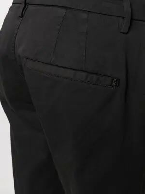 DONDUP High-rise Cropped Trousers - Black