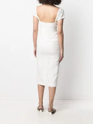 Jacquemus Broderie Anglaise Midi Sundress - White