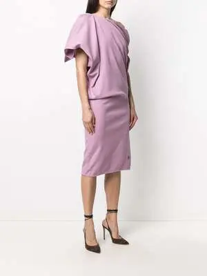 Attico Off-shoulder Midi Dress