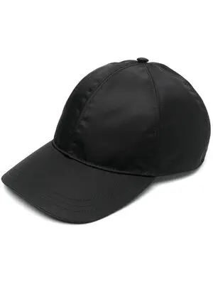 Prada Logo-plaque Baseball Cap - Black