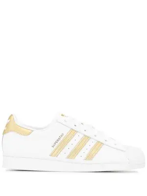 Adidas Superstar Lace-up Sneakers - White