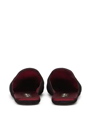 Dolce & Gabbana Embroidered Velvet Sartoria Eccentrica Slippers