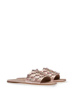 Miu Miu Flat Satin Sandals