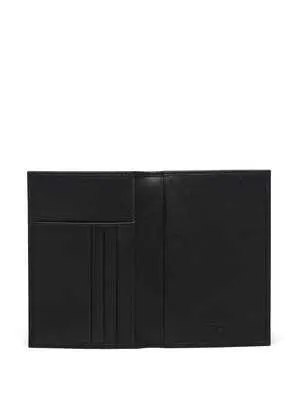 Prada Logo-appliqué Passport Holder - Black