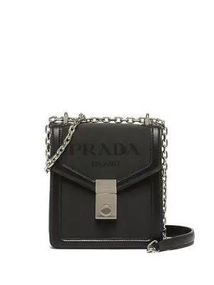 Prada Jacquard Logo Shoulder Bag
