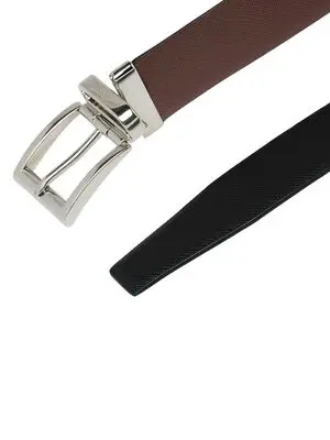 Prada Reversible Leather Belt - Black