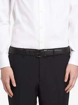 Prada Reversible Leather Belt - Black