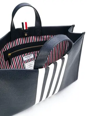 Thom Browne Vertical Stripe Tote Bag