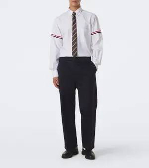 Thom Browne Grosgrain Armband Shirt - White