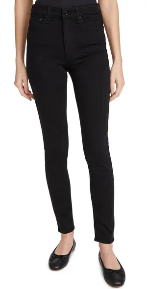 Rag & Bone Nina High-rise Skinny Jeans - Black