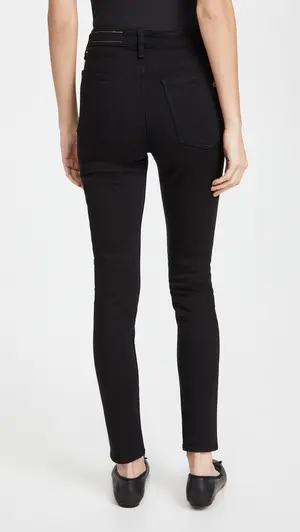 Rag & Bone Nina High-rise Skinny Jeans - Black