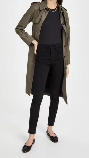 Rag & Bone Nina High-rise Skinny Jeans - Black