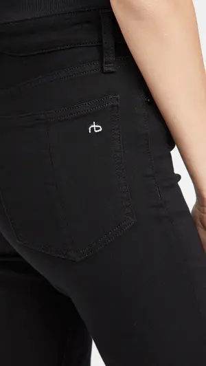 Rag & Bone Nina High-rise Skinny Jeans - Black