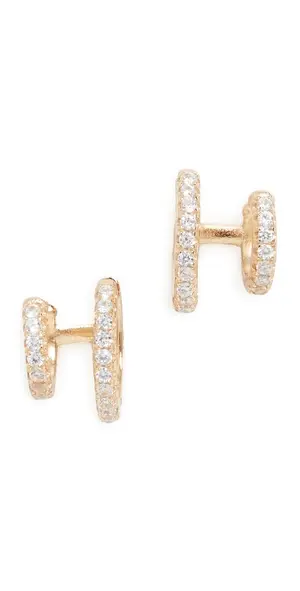 Shashi Katerina Double Earrings - Gold