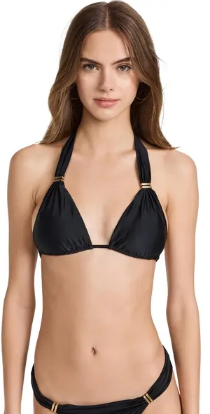 VIX PAULA HERMANNY Bia Bikini Top - Black