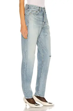 Saint Laurent Slim Fit Jeans In Denim-light