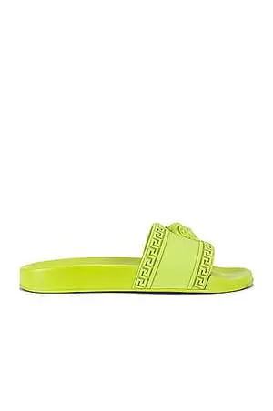 Versace Slide Sandals Citron