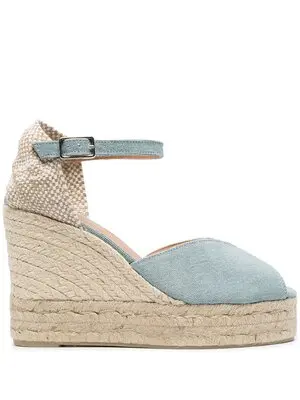 CastaÑer 110mm Bianca Wedge Espadrilles