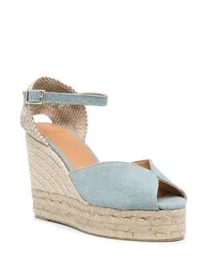 CastaÑer 110mm Bianca Wedge Espadrilles
