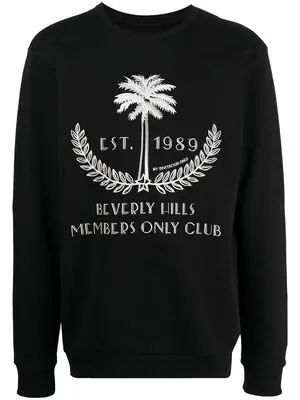 IH NOM UH NIT Embroidered Palm Motif Sweatshirt
