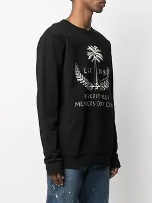 IH NOM UH NIT Embroidered Palm Motif Sweatshirt