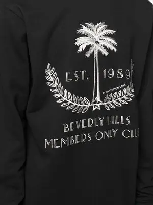 IH NOM UH NIT Embroidered Palm Motif Sweatshirt
