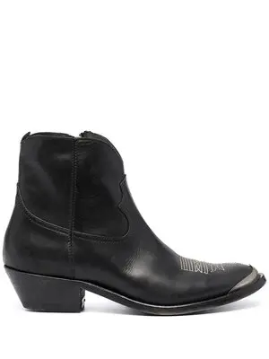 GOLDEN GOOSE Young Cowboy Boots - Black