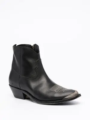 GOLDEN GOOSE Young Cowboy Boots - Black