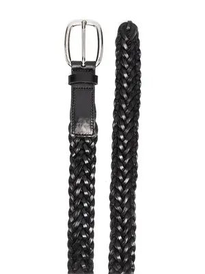 GOLDEN GOOSE Houston Braided Belt - Black