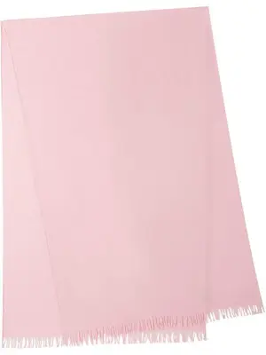 Prada Triangle-jacquard Cashmere Scarf - Pink
